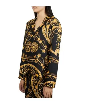MARINE SERRE Printed Ornament Jewelry Buttoned Shirt
