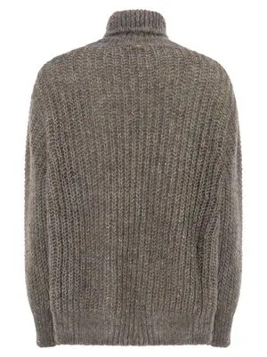 Herno Turtleneck Sweater With All-over Sequin Embroidery