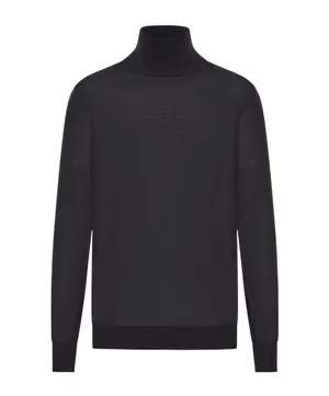 Saint Laurent Wool Turtleneck Sweater - Black