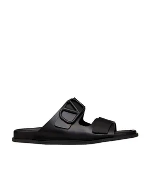 Valentino Garavani Vlogo Signature Slip-on Slides