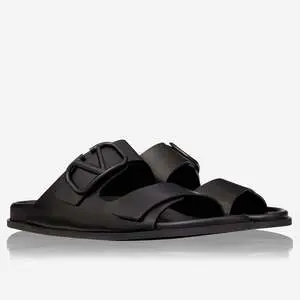 Valentino Garavani Vlogo Signature Slip-on Slides