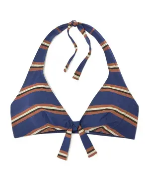 ERES Striped Bikini Top - Blue