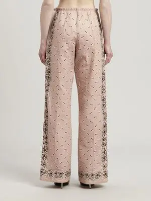 Palm Angels Paisley Printed Wide Leg Trousers