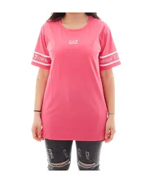 EA7 Round Neck Short Sleeve T-shirt - Pink