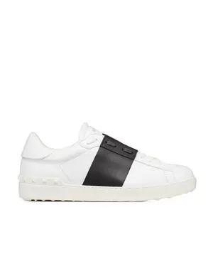 Valentino Garavani Open Round Toe Sneakers - White/black