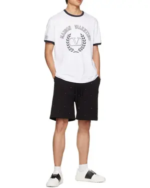 Valentino Garavani Open Round Toe Sneakers - White/black