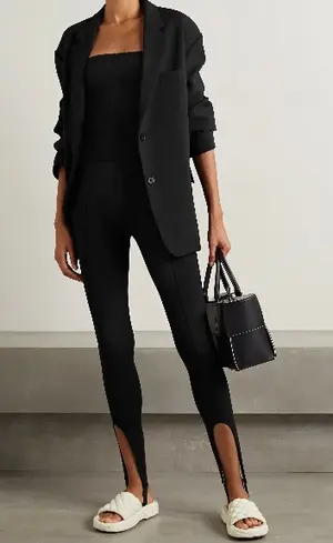 Wardrobe.NYC Ribbed Strapless Knit Top