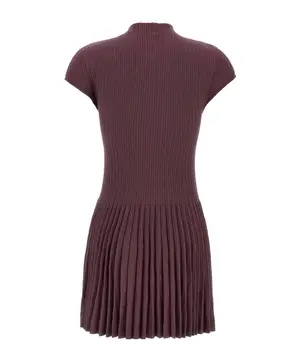 Magda Butrym Ribbed Pleated Mini Dress