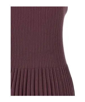 Magda Butrym Ribbed Pleated Mini Dress