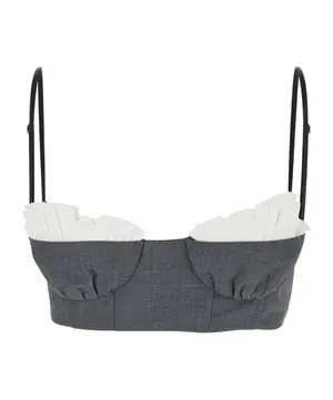 SHUSHU/TONG Spaghetti Strap Top - Grey