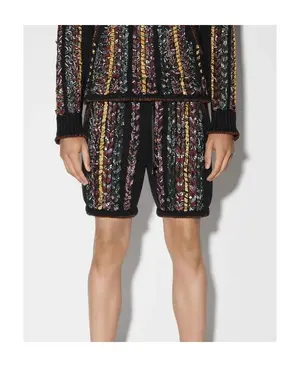 Amiri Knitted Shorts With Multicolored Pattern