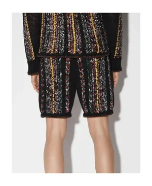 Amiri Knitted Shorts With Multicolored Pattern