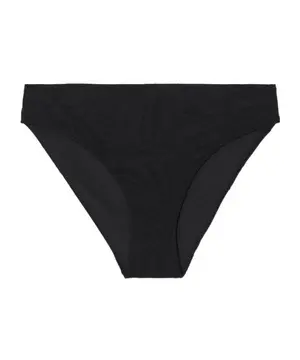 Loulou De Saison Hephaistos Stretch-cloqué Bikini Briefs - Black