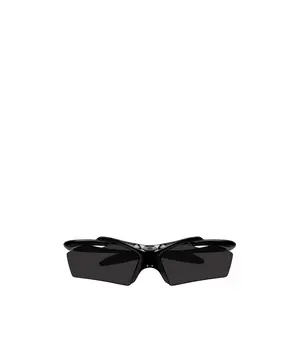 Balenciaga Rectangular Frame Sunglasses - Black/gray