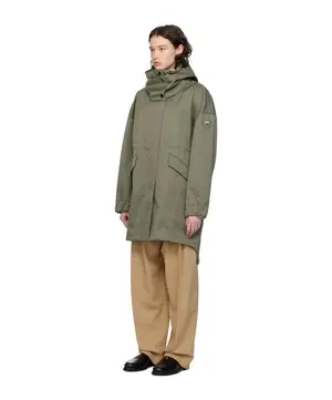 Canada Goose Olivine Long-sleeved Parka Coat - Green
