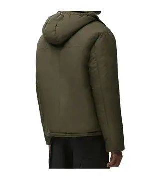 Loewe Hooded Jacket In Nylon With Leather Accents