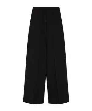 Sportmax High Waist Straight Leg Trousers - Black