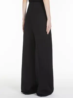Sportmax High Waist Straight Leg Trousers - Black