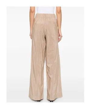 Dries Van Noten Wide Leg Striped Casual Pants