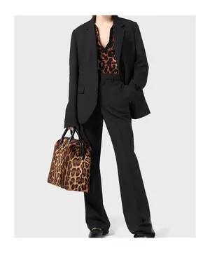 Blumarine Lettering Print Single-breasted Blazer