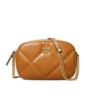 Tory Burch Kira Diamond Camera Crossbody Bag - Brown