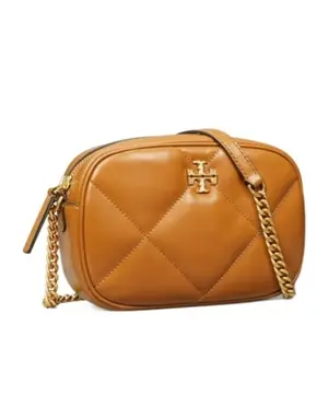 Tory Burch Kira Diamond Camera Crossbody Bag - Brown
