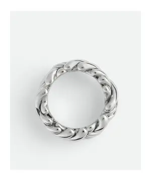 Bottega Veneta Sterling Intreccio Ring