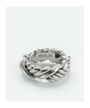 Bottega Veneta Sterling Intreccio Ring