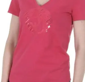 Emporio Armani V-neck T-shirt With Logo - Red
