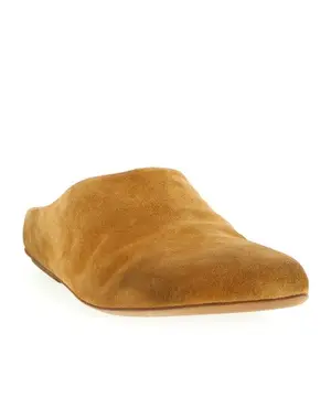 Marsèll Suede Square Toe Slip-on Slides - Brown