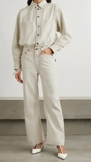 HAIKURE Tessie Denim Jumpsuit - White