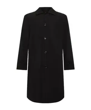 Burberry Single-breasted Trench Coat - Black