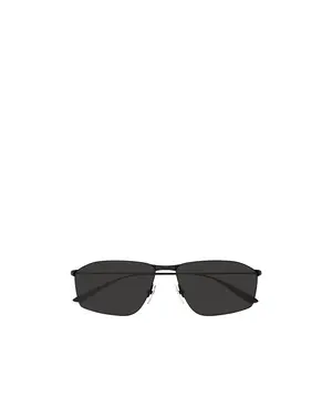 Balenciaga Rimless Rectangular Sunglasses - Black