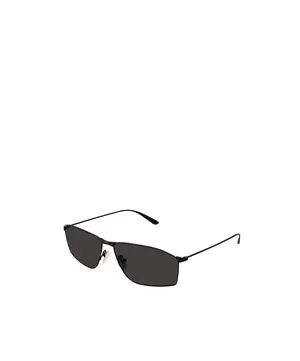 Balenciaga Rimless Rectangular Sunglasses - Black