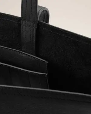 AMI Paris Midi Tote Bag - Black