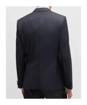 Hugo Boss Single-breasted Tailored Blazer - Black