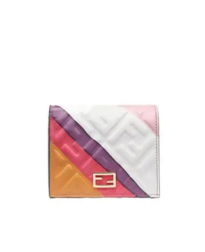 Fendi Nappa Leather Wallet - White