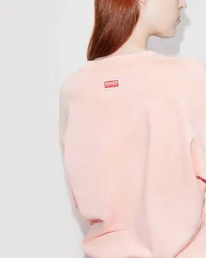 Kenzo Elephant Varsity Jungle Crewneck Sweatshirt - Pink