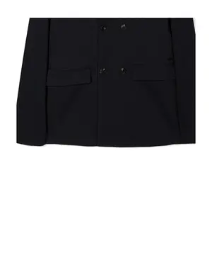 Emporio Armani Logo-embroidered Double-breasted Blazer