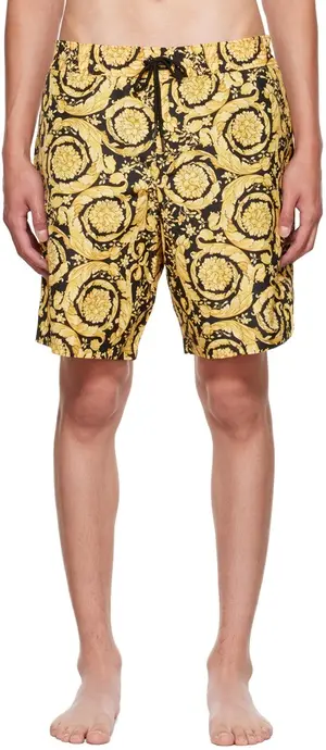 Versace Barocco Printed Swim Shorts - Multicolor