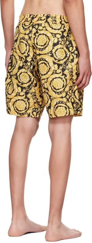 Versace Barocco Printed Swim Shorts - Multicolor