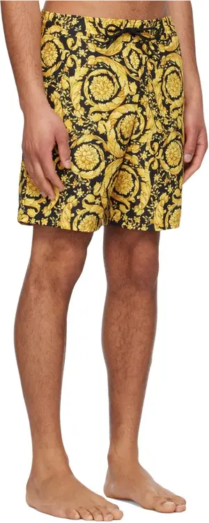 Versace Barocco Printed Swim Shorts - Multicolor