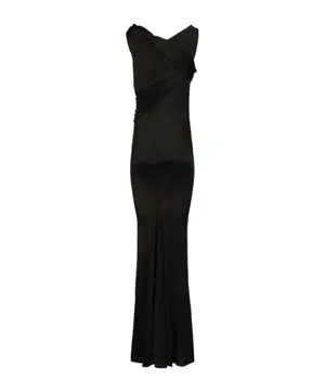 Rick Owens Sahara V-neck Gown Dress