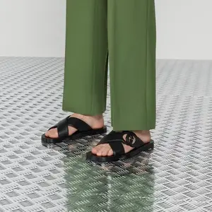 Gucci Crossover Strapped Sandals With Cut-out Logo Detail
