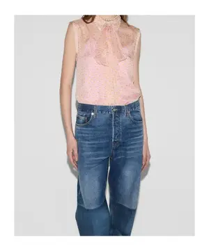 Gucci Sleeveless Neck-bow Top