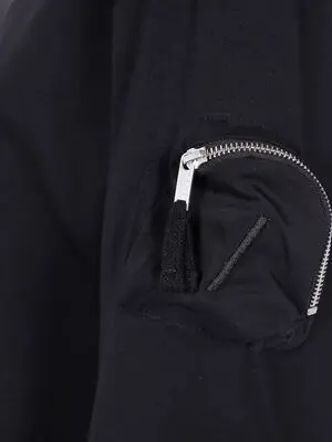 THOM KROM Crew Neck Long Sleeve T-shirt With Zip Pocket