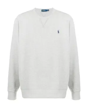 Polo Ralph Lauren Logo Embroidered Crewneck Sweater - Gray