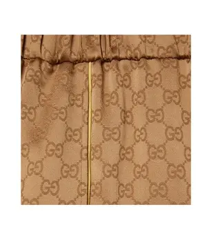 Gucci Gg Monogram Drawstring Shorts - Copper-colored
