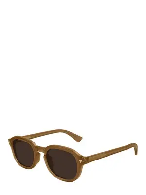 Bottega Veneta Oval Frame Sunglasses - Green