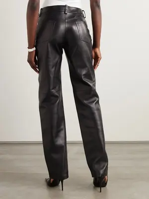 Magda Butrym Straight-leg Leather Trousers